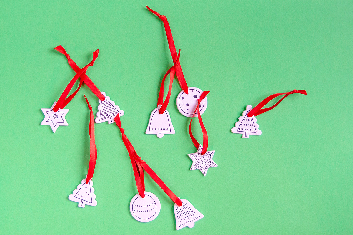 White Clay Christmas Ornaments - DIY tutorial - YES! we made this