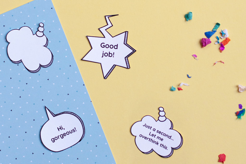 Printable Speech Bubble Stickers - YES! we made this