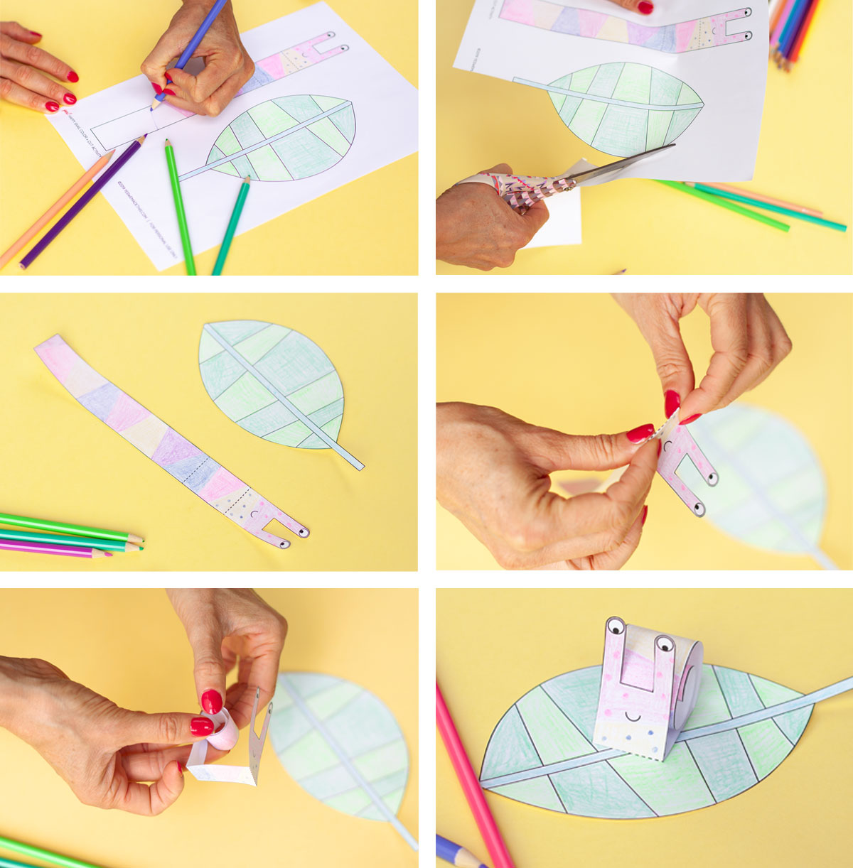 Toddler Snail Coloring Page and Craft - YES! we made this