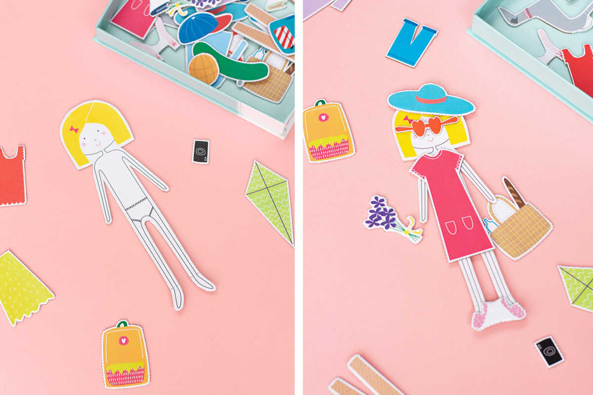 Printable Dress up Paper Doll Template - YES! we made this