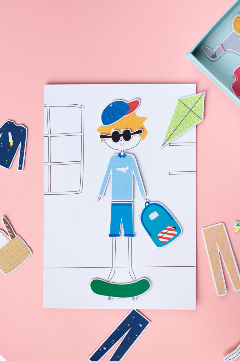 Printable Dress up Paper Doll Template - YES! we made this