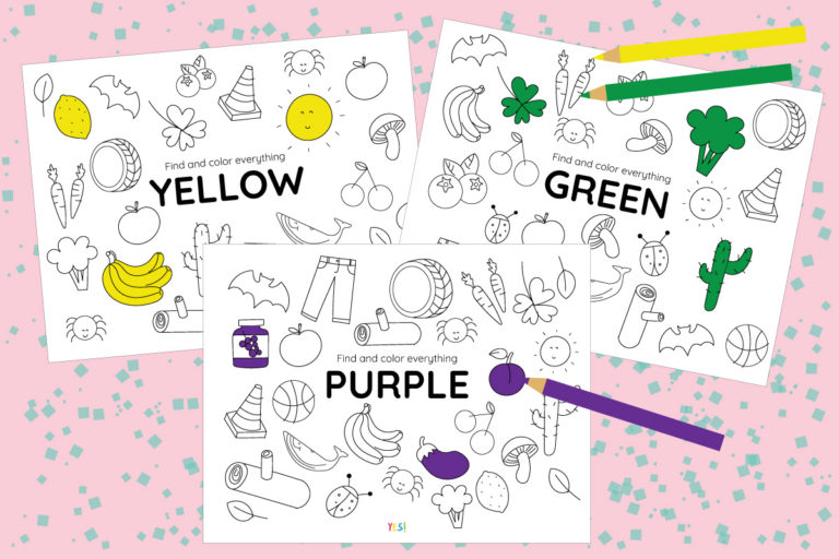 Printable Coloring Pages of Colors - YES! we made this