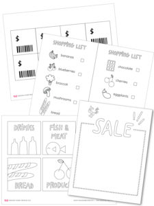 Grocery Store Pretend Play Printables - YES! we made this