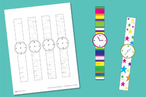 Printable Paper Watch Template for Kids - YES! we made this