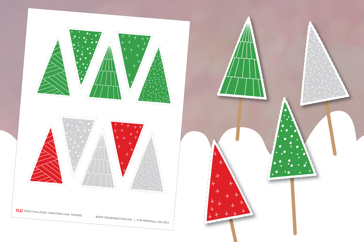 Printable Christmas Cake Decoration - YES! we made this