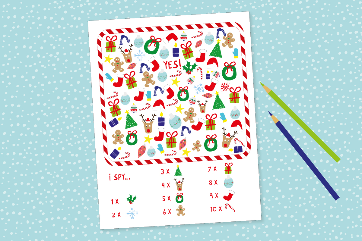 Christmas I Spy Printable Game - YES! we made this