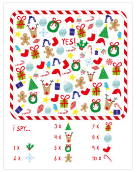 Christmas I Spy Printable Game - YES! we made this
