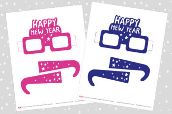 Printable New Year’s Eve Glasses - YES! we made this