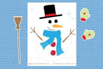 Paper Snowman Template - Free PDF - YES! we made this