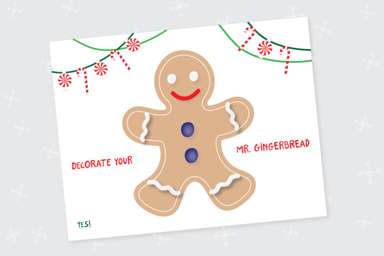 Gingerbread Man Playdoh Mat - YES! we made this