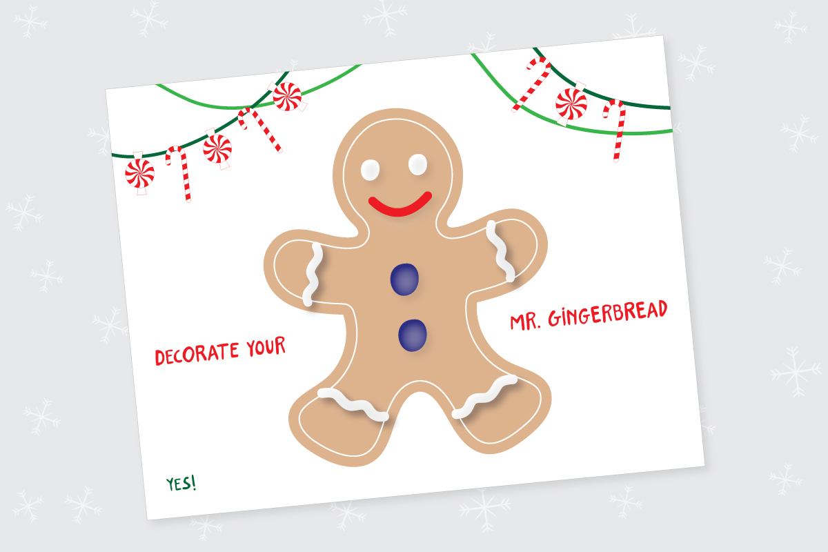 Gingerbread Man Playdoh Mat - YES! we made this
