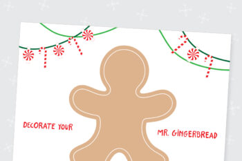 Gingerbread Man Playdoh Mat - YES! we made this