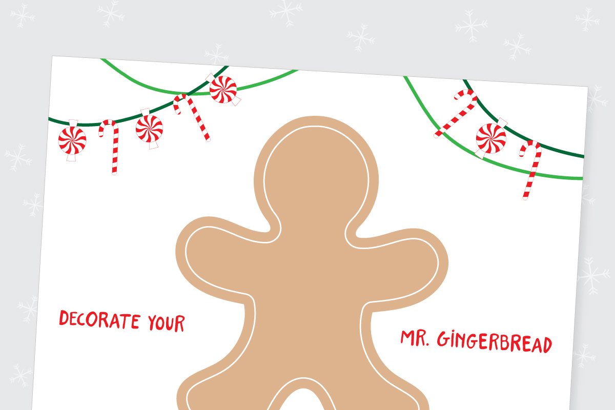 Gingerbread Man Playdoh Mat - YES! we made this