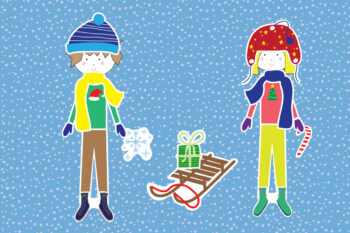 Paper Doll Winter Clothes Printable Template - YES! we made this