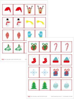 Printable Christmas Memory Game - YES! we made this